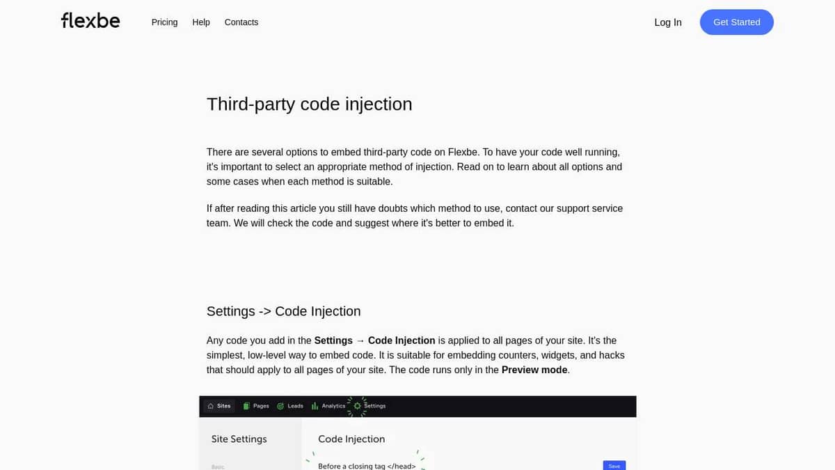 Third-party code injection
