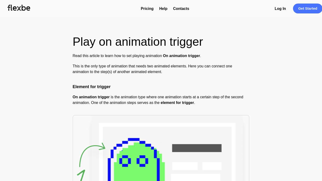 Play animation on animation trigger